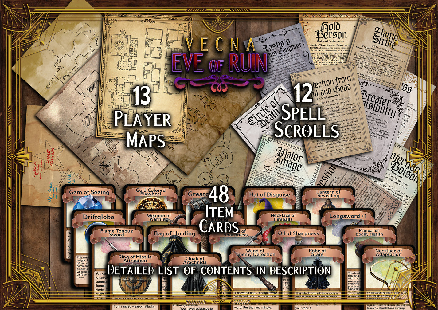 Vecna Eve of Ruin 100+ D&D Handouts and Assets Bundle - DnD - Dungeons ...