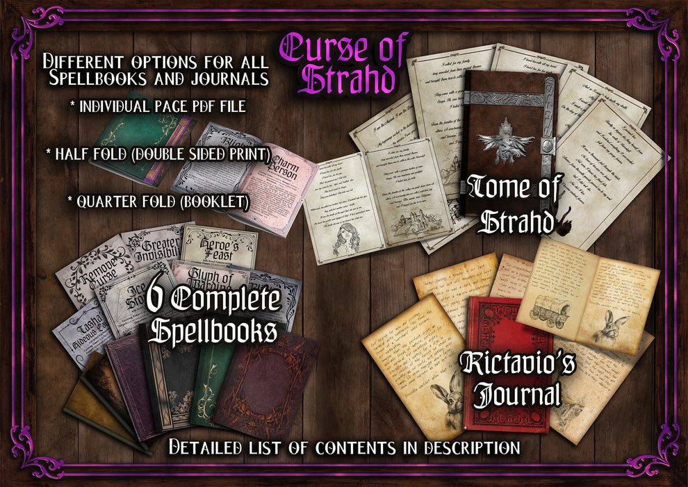 Curse of Strahd 140 + D&D Handouts and Assets Bundle - DnD - Dungeons ...