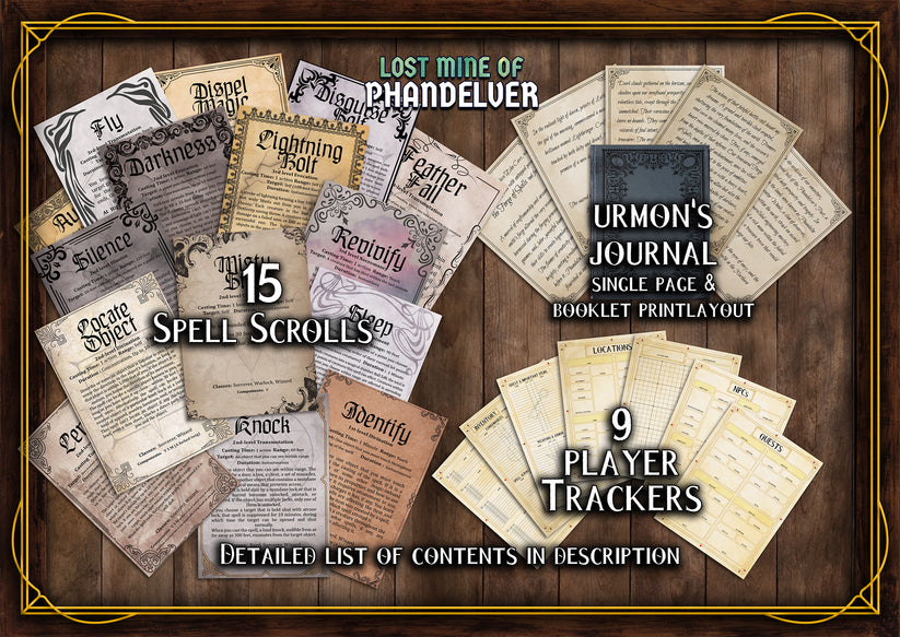 Lost Mine of Phandelver D&D Handouts Bundle - Campaign Assets - DnD ...