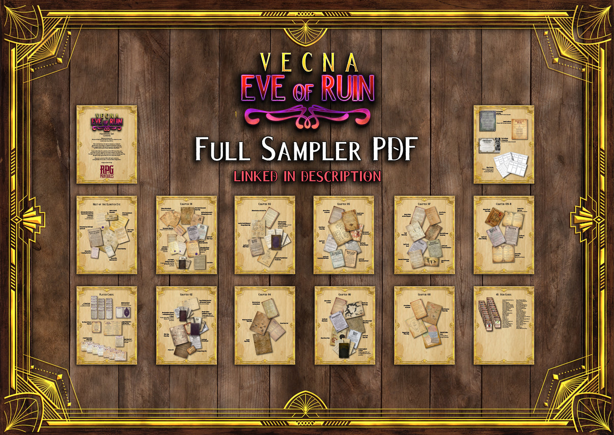 Vecna Eve of Ruin 100+ D&D Handouts and Assets Bundle - DnD - Dungeons ...