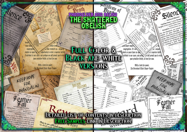 Phandelver and Below The Shattered Obelisk D&D Handouts Bundle - Campa ...