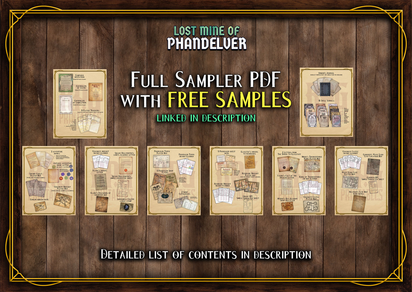 Lost Mine of Phandelver D&D Handouts Bundle - Campaign Assets - DnD ...
