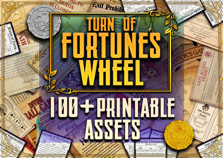 Turn of Fortune's Wheel D&D Handouts Bundle - Campaign Assets - DnD ...