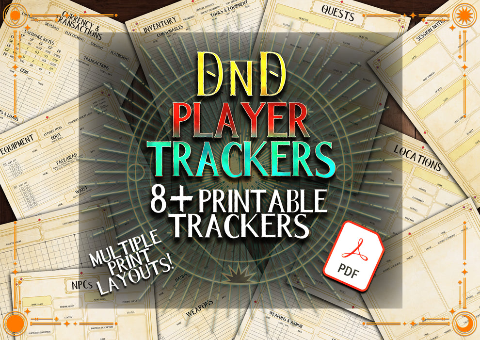 DnD Player Trackers – RPG Printables