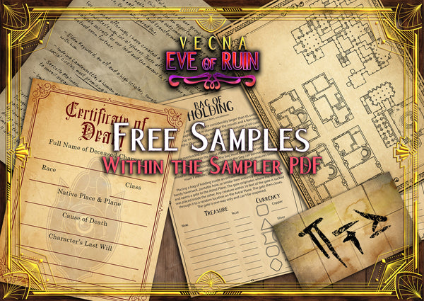 Vecna Eve of Ruin 100+ D&D Handouts and Assets Bundle - DnD - Dungeons ...