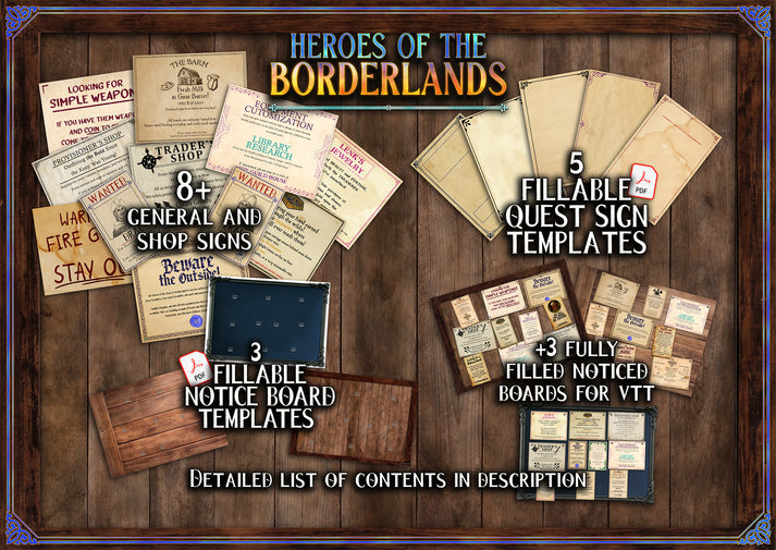 Heroes of the Borderlands D&D Handouts: 60+ Printable Immersive Letter ...