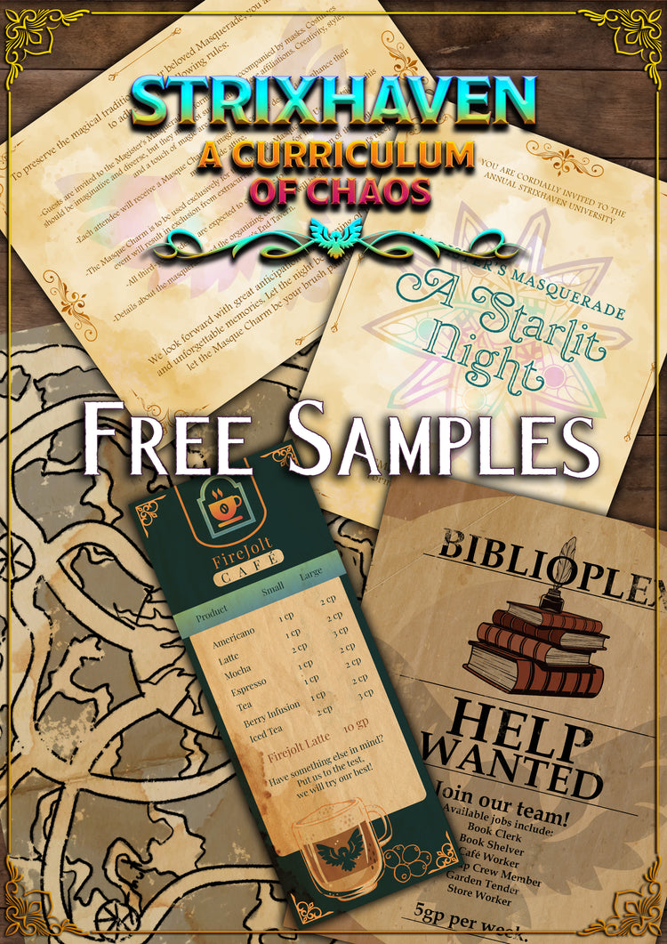 Free DnD Handouts – RPG Printables