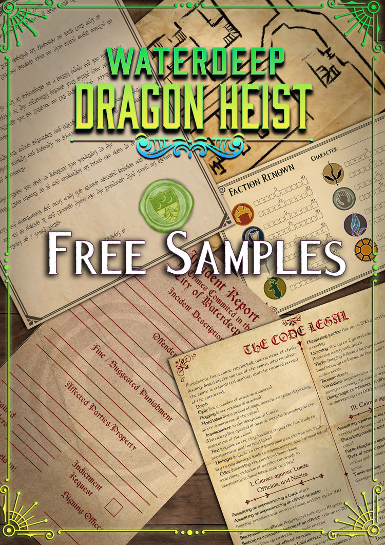 Free DnD Handouts – RPG Printables
