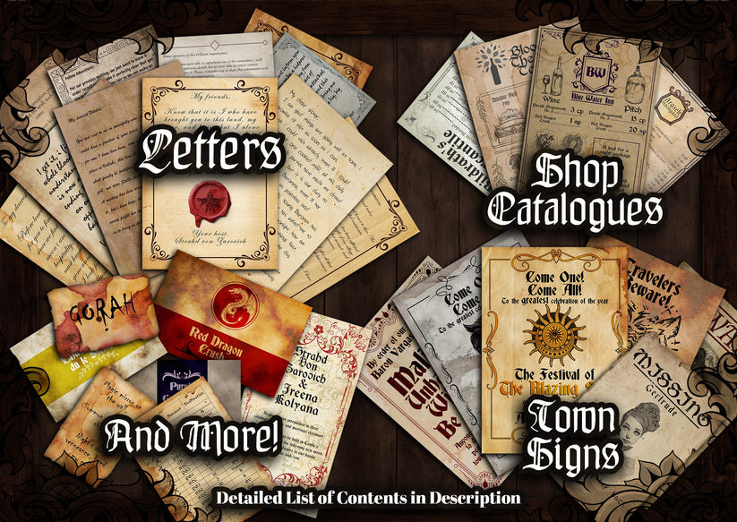 Curse of Strahd 140 + D&D Handouts and Assets Bundle - DnD - Dungeons ...