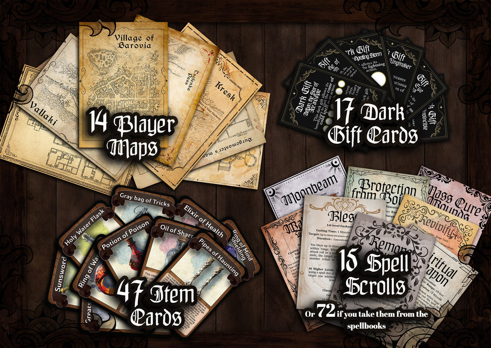 Curse of Strahd 140 + D&D Handouts and Assets Bundle - DnD - Dungeons ...