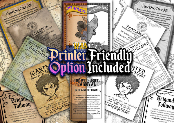 Wild Beyond the Witchlight D&D Handouts - Campaign Assets - DnD - Reso ...